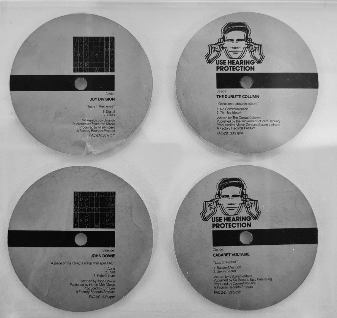 Artefacts of the early days of Factory Records put on exhibition in London