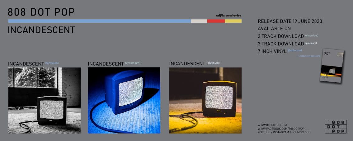 Electronica project 808 DOT POP returns with 2 brand new singles AND an exclusive 7 inch vinyl ...