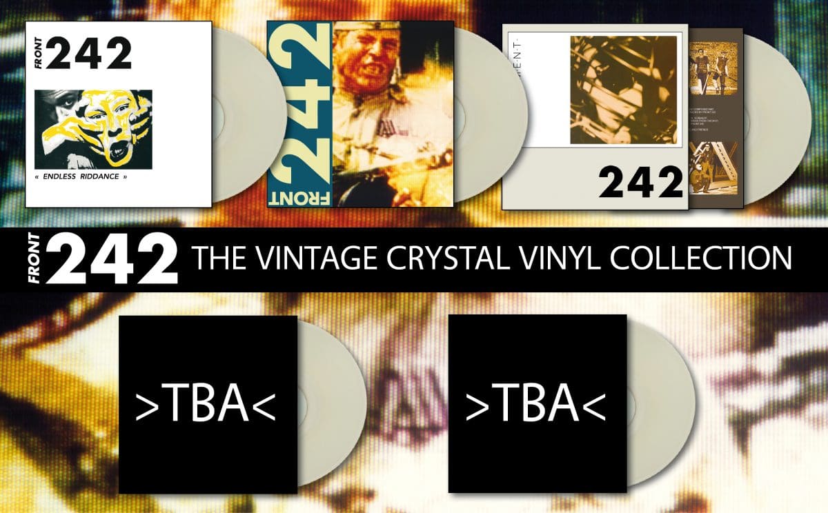 Front 242 announces 3 new vinyl releases on clear vinyl