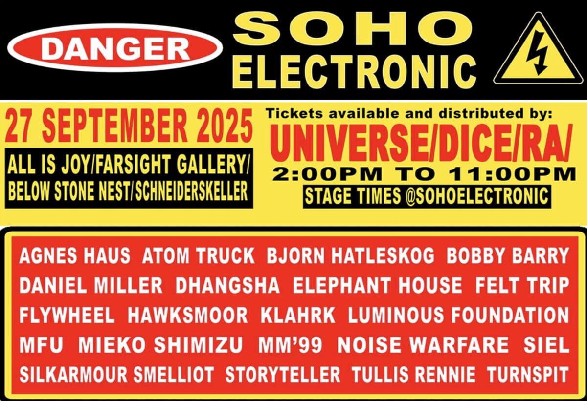 Soho Electronic brings Daniel Miller and others to 4 venues