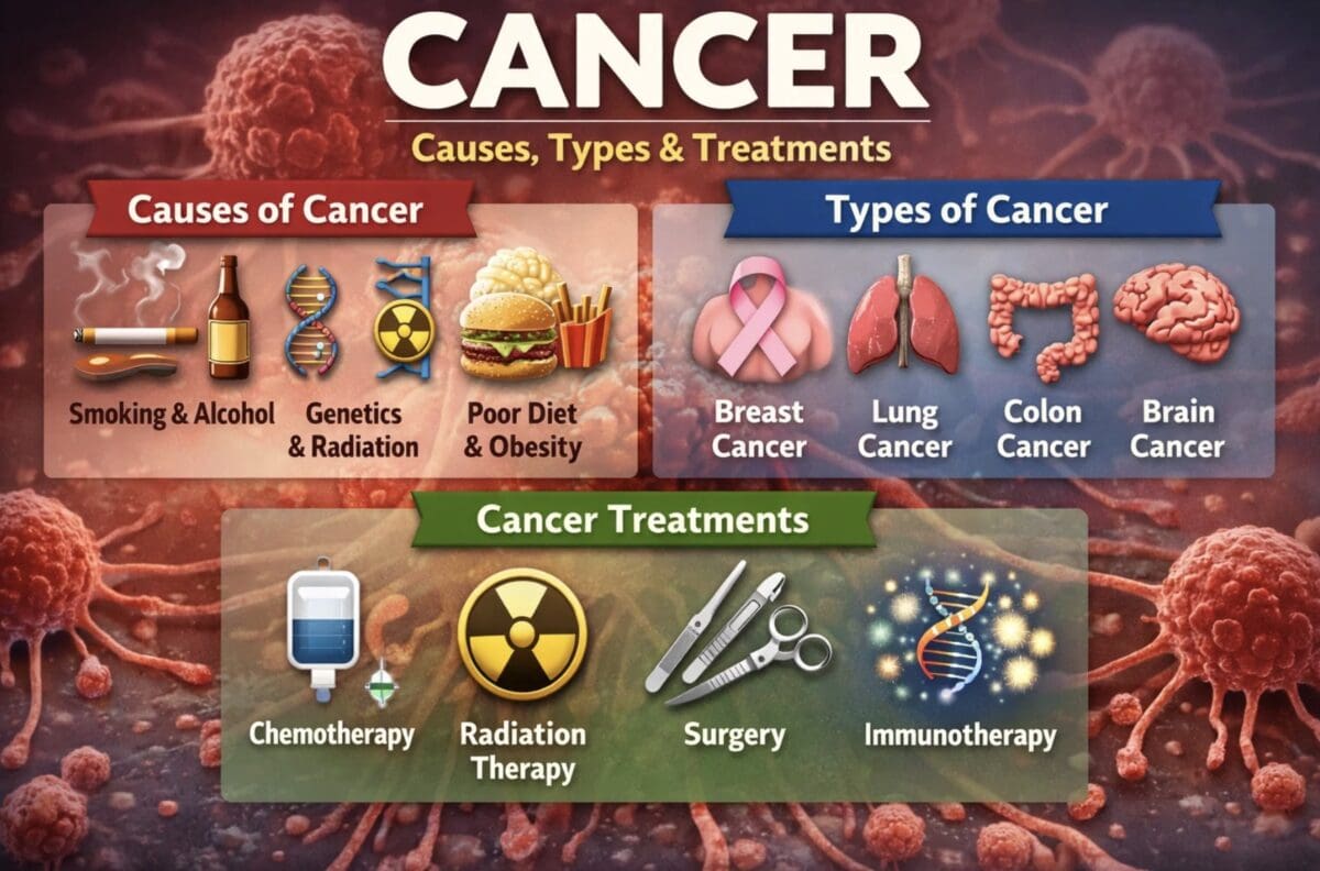 Cancer Causes Types and Treatments